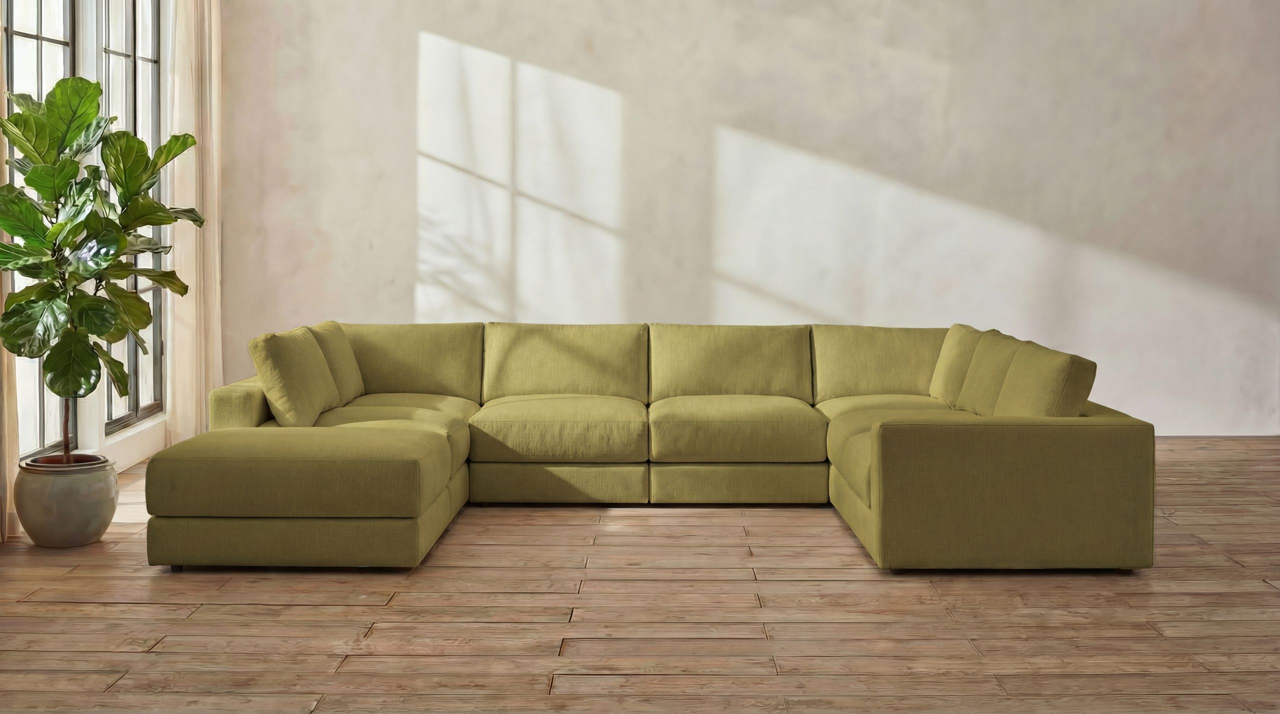 Landon Modular 8 Seater Open End U Sectional - DreamSofa