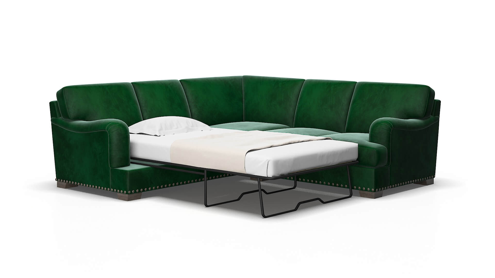 Brighton Royale Evergreen Sectional Sleeper - DreamSofa