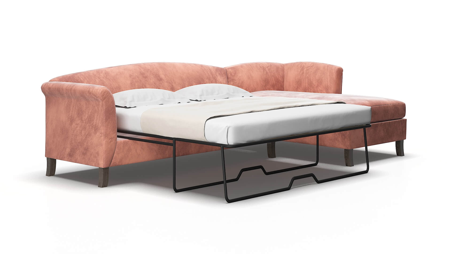 Crete Royale Blush Panel Sleeper - DreamSofa