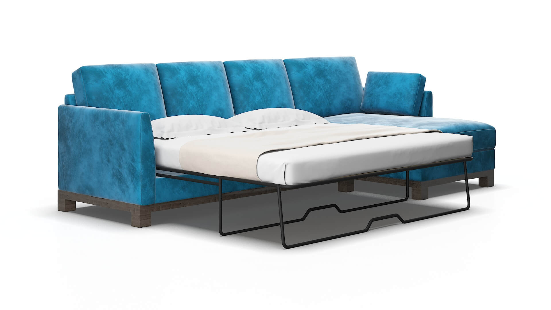 Dover Buzz Teal Panel Sleeper - DreamSofa