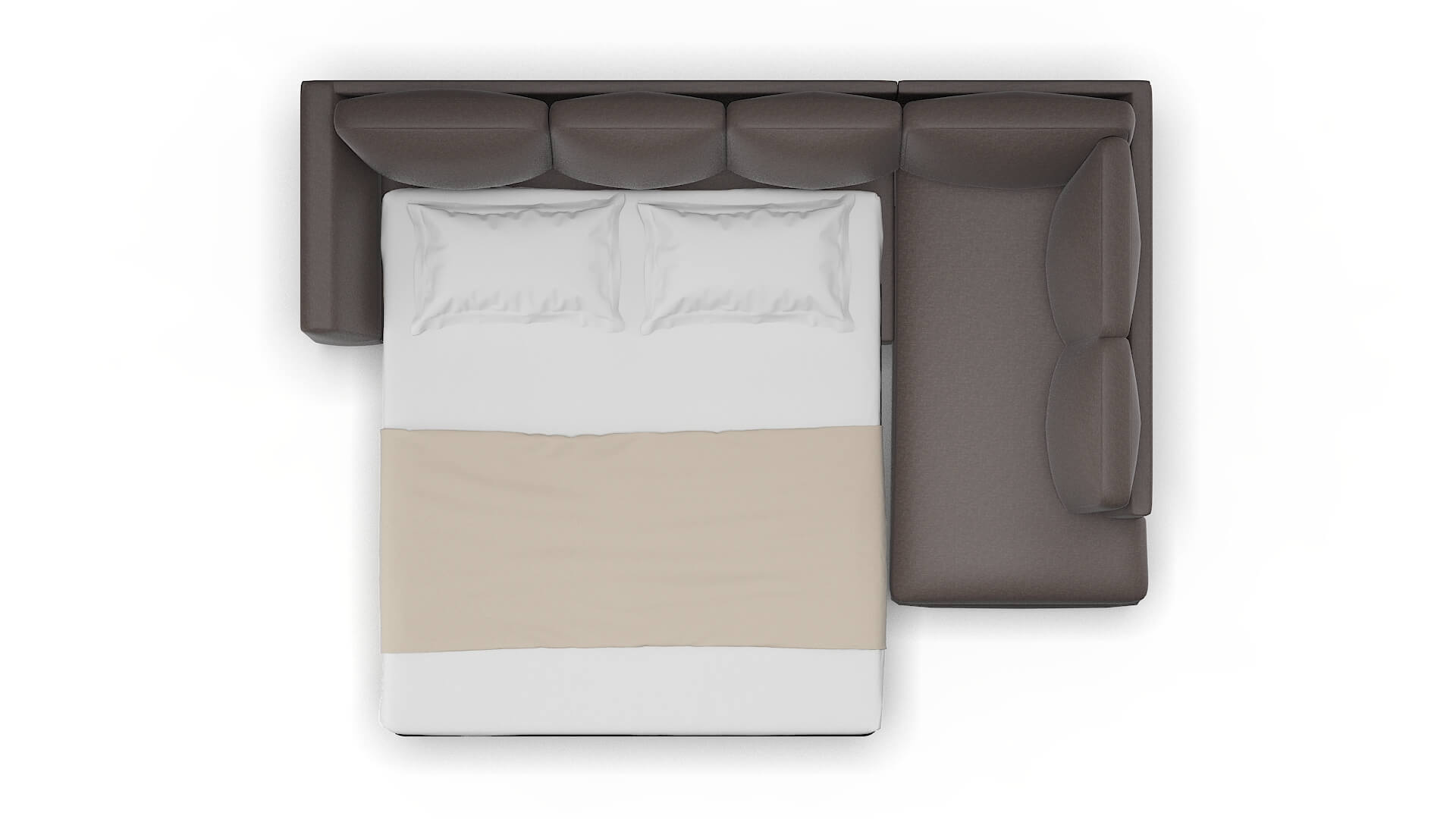 Royal Oscar Chocolate Panel Sleeper - DreamSofa