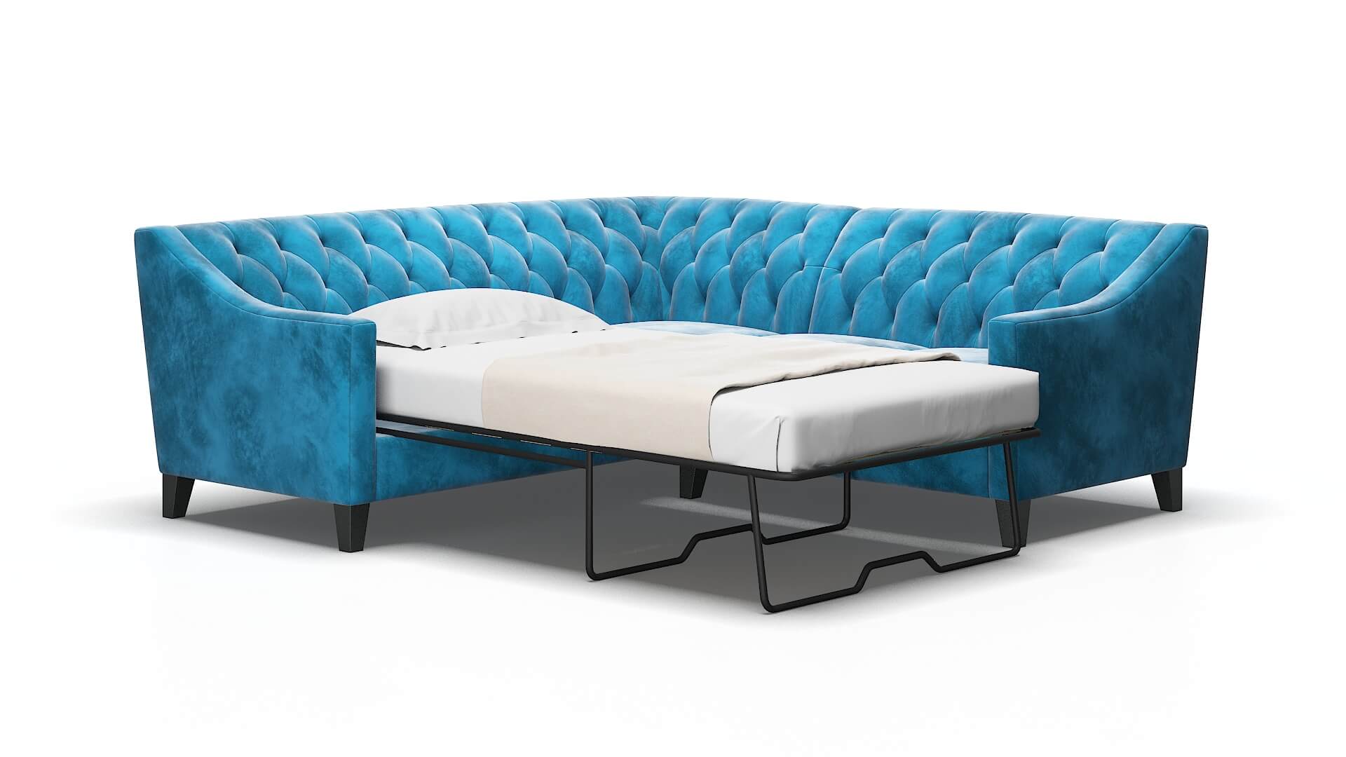 Seville Buzz Teal Sectional Sleeper - DreamSofa