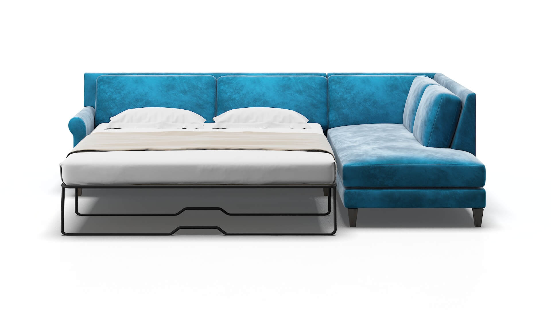 Stockholm Buzz Teal Panel Sleeper - DreamSofa