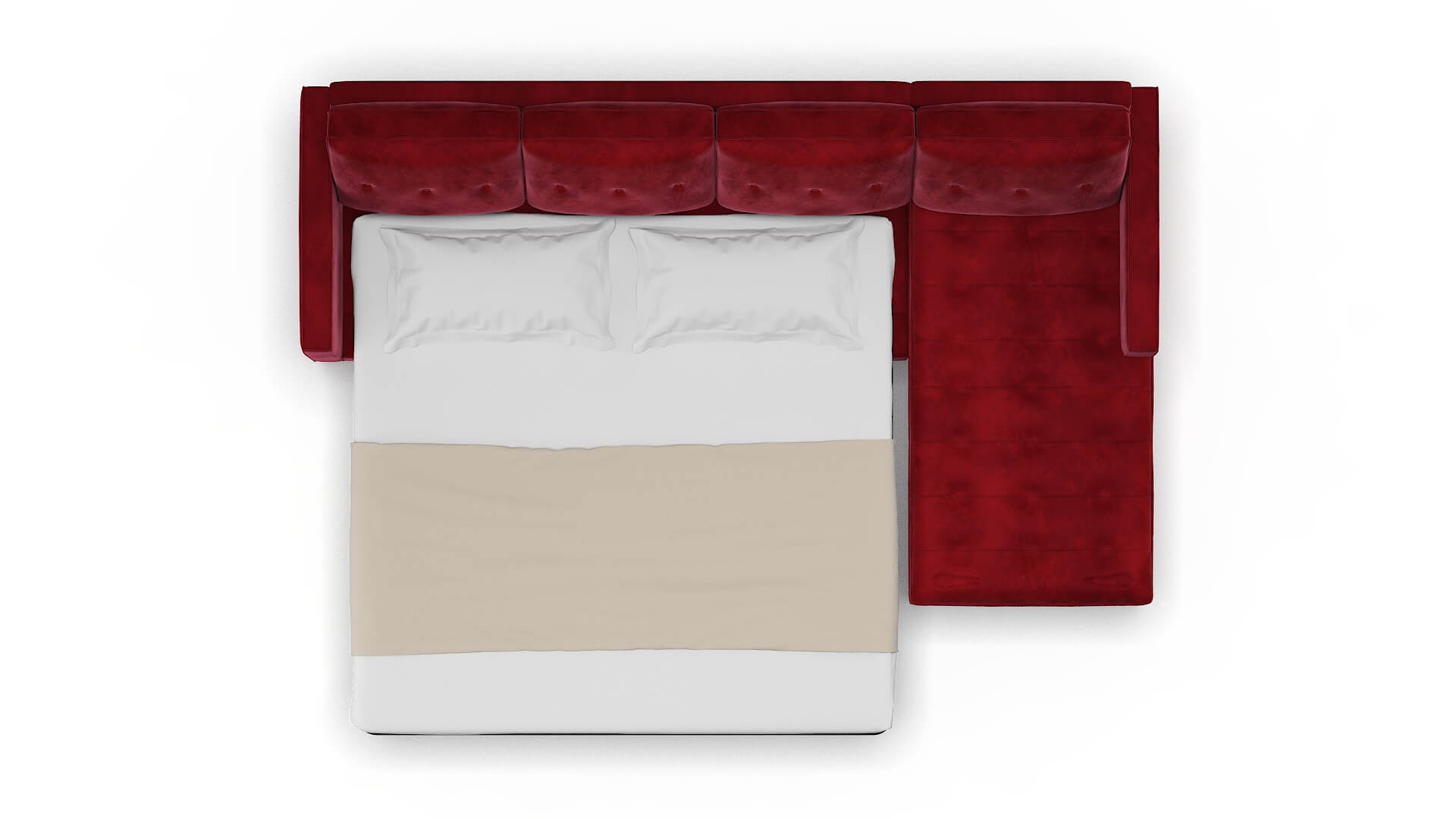 Syros Royale Ruby Panel Sleeper - DreamSofa